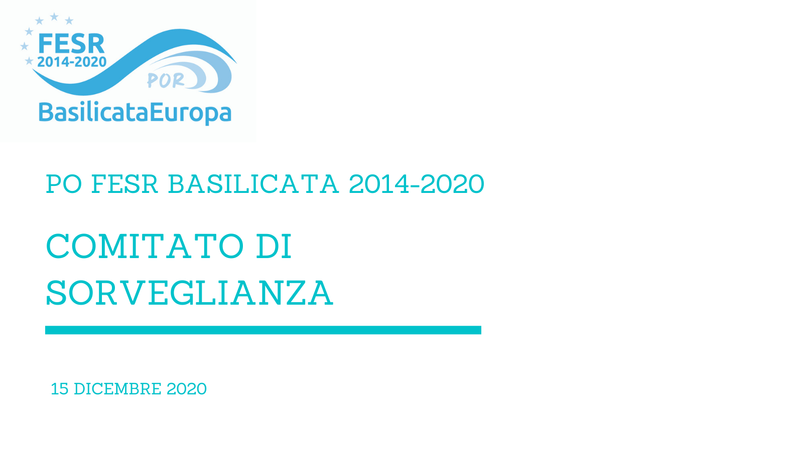 Area Riservata – POR FESR